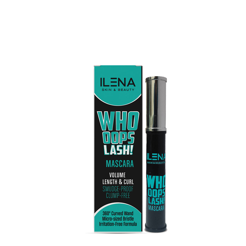 ILENA Whoops Lash Mascara, 360° Curved Wand, Smudge-Proof, Volume Leng ...